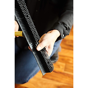 FURemover XL Heavy Duty Pet Hair Remover Broom, Multi-Surface Squeegee Rubber Broom, Extra Large 18-Inch Broom Head, Black and Orange & Duo, 2-Sided Lint Brush, Dog Multi-Brush, Red