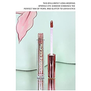 SUMEITANG 10 Colors Liquid Eyeshadow Metallic Glitter Eyeshadow Set Diamond Shimmer Sparkling Smokey Eye Looks Quick-Drying Waterproof Long Lasting for Women Eye Makeup Gift Kits