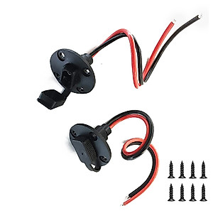 NEWZINIU SAE Connector SAE Power Socket Sidewall Port, SAE Cable Quick Connect Panel Mount Universal Flush-Mountable Connector for Solar Generator Battery Charger with 8 Screws(2 Pack)