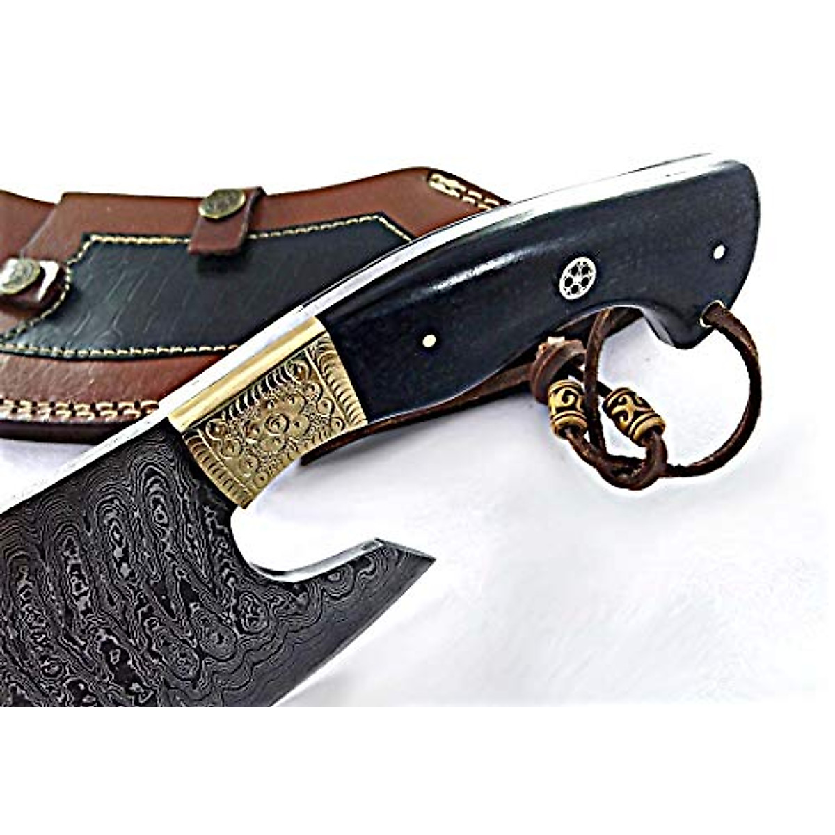 Damascus steel blade vegetable and meat cleaver Chopper chef's kitchen knife .SM105