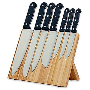 Bamboo Magnetic KNIFEdock - The kitchen Magnetic KNIFEdock has revolutionized storing and displaying your knifes both elegantly, and safely. This KNIFEdock keeps your cutlery close at hand.