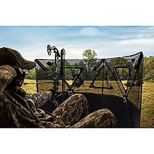 Primos Hunting Double Bull Stakeout Blind with SurroundView, Portable with Carry Bag in Truth Camo 65158