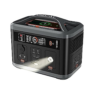 Portable Power Station 666Wh/700W (1400W Peak) OSCAL PowerMax 700 Power Multiple Devices Battery Backup Supply with AC Outlet 100W Type-C, Outdoor Solar Generator for Home Use/Camping/RVs/Off-Grid