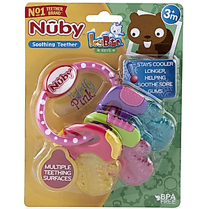Nuby Ice Gel Teether Keys, 1 Count (Pack of 1)