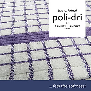 Samuel Lamont Poli Dri 100% Cotton Dish Towel - Lavender