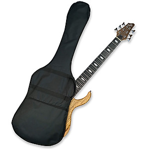 Left-handed 6 String Electric Bass Guitar Millettia Laurentii+Okoume body maple neck