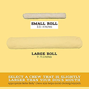 Better Belly Highly Digestible Rawhide Dental Chews, Treat Your Dog to a Chew with NO Artificial Colors or Flavors
