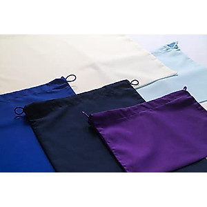 Light Pastel Blue Dust Bag - Extra Small to Extra Large - Broadcloth Thin Cotton dust bags handmade in USA - Storage bag, Handbag, Sneakers, Gift, Travel (L Portrait - 22x28")