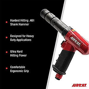 AIRCAT Pneumatic Tools .401" Shank Super Duty Air Hammer, 2,500 BPM
