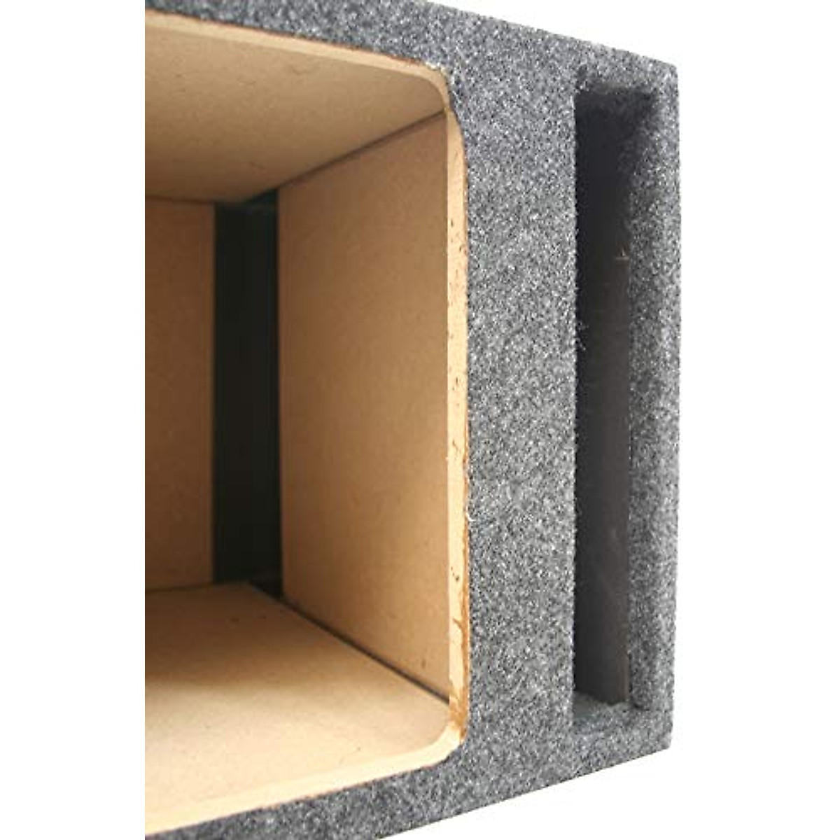 American Sound Connection Car Audio Single 12" Vented Square Sub Box Enclosure fits Kicker L7 Subwoofer