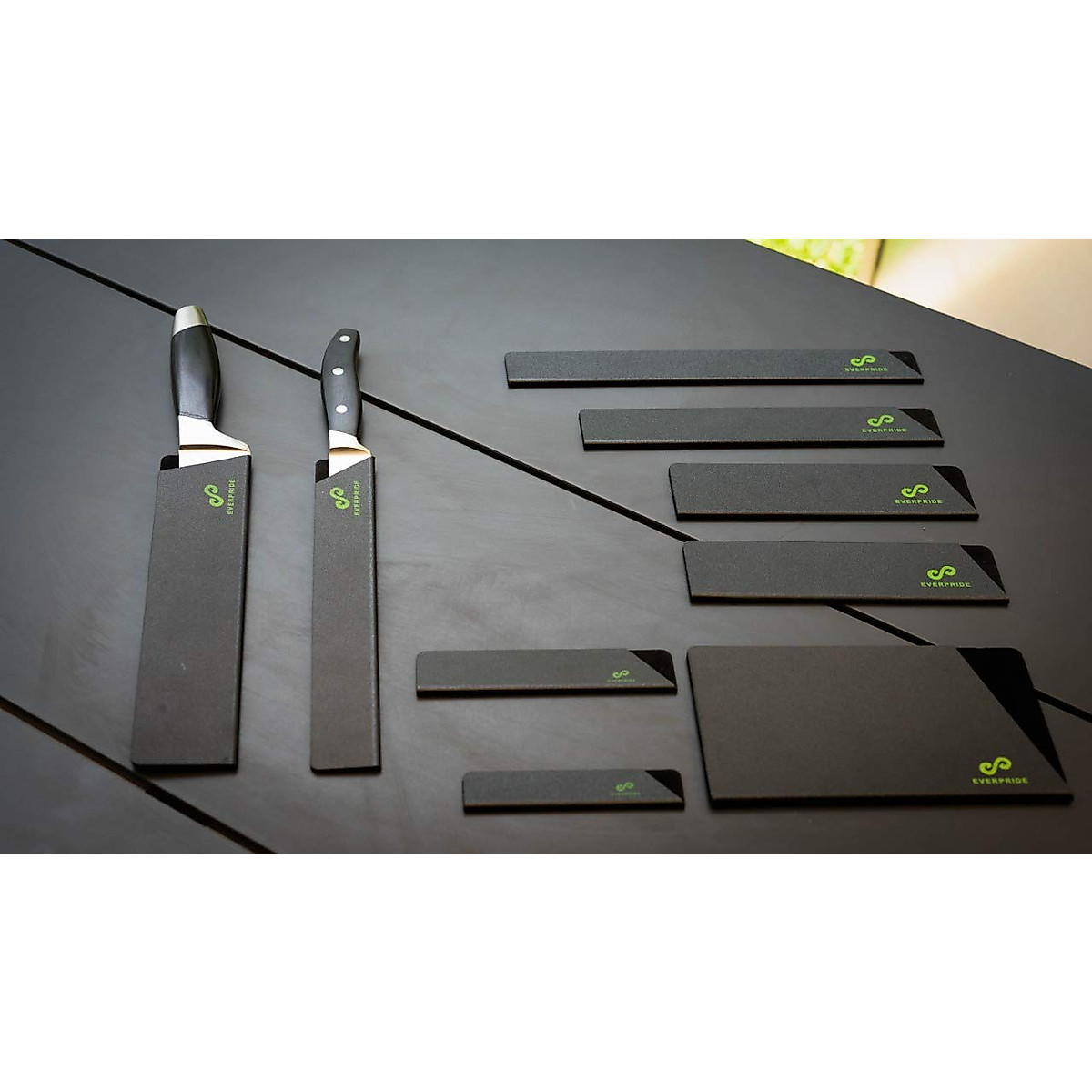 EVERPRIDE 9-Piece Knife Guard Set, Universal Blade Cover Sheaths for Chef and Kitchen Knives – Durable Knife Edge Guards Include Multiple Sizes to Protect Your Full Set of Knives - Knives Not Included