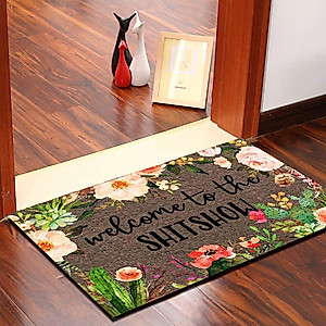 MOMOBO Funny Doormat Custom Indoor Doormat -Welcome Doormat Home and Office Decorative Entry Rug Garden/Kitchen/Bedroom Mat Non-Slip Rubber 23.6 x15.7 Inch