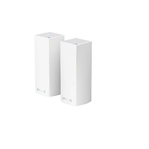 Linksys Velop Tri-Band AC4400 Whole Home WiFi Mesh System- 2-Pack (Coverage up to 4000 sq. ft)