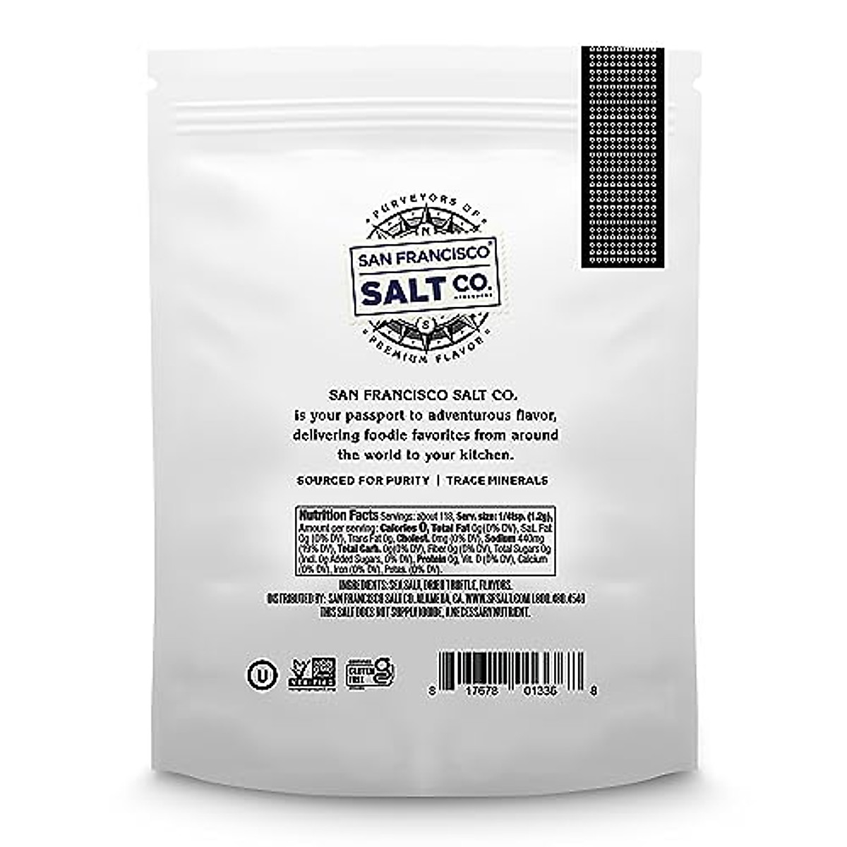 5 oz. Resealable Pouch - Authentic Italian Black Truffle Salt by San Francisco Salt Company
