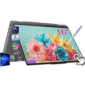 Lenovo 2024 Yoga 7i 2-in-1 Slim Laptop, 16" WUXGA Touchscreen, Ultra 7 155U (Beats i7-1335U), Backlit KB, FP Reader, Thunderbolt 4, TÜV, Win11Pro, w/AI Copilot & Stylus Pen(16GB RAM|1TB SSD)