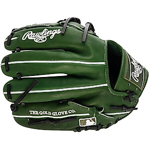 Rawlings | HEART of The HIDE Baseball Glove | Right Hand Throw | 11.75" - 2 Pc. Solid Web | Military Green