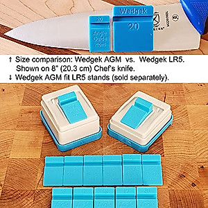 Wedgek AGM Angle Wedges for Sharpening Knives 10 to 20 degrees, Blue