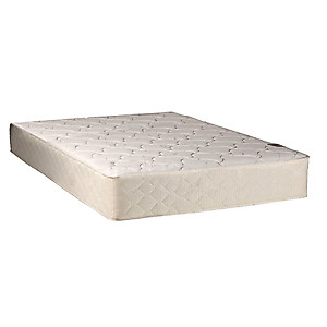 Mattress Solution Medium Plush Tight top Innerspring Mattress and 8" Wood Box Spring/Foundation Set, Full XL, Size
