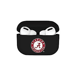 OTM Essentials Officially Licensed University of Alabama Crimson Tide Earbuds Case - Black - Compatible with AirPods PRO
