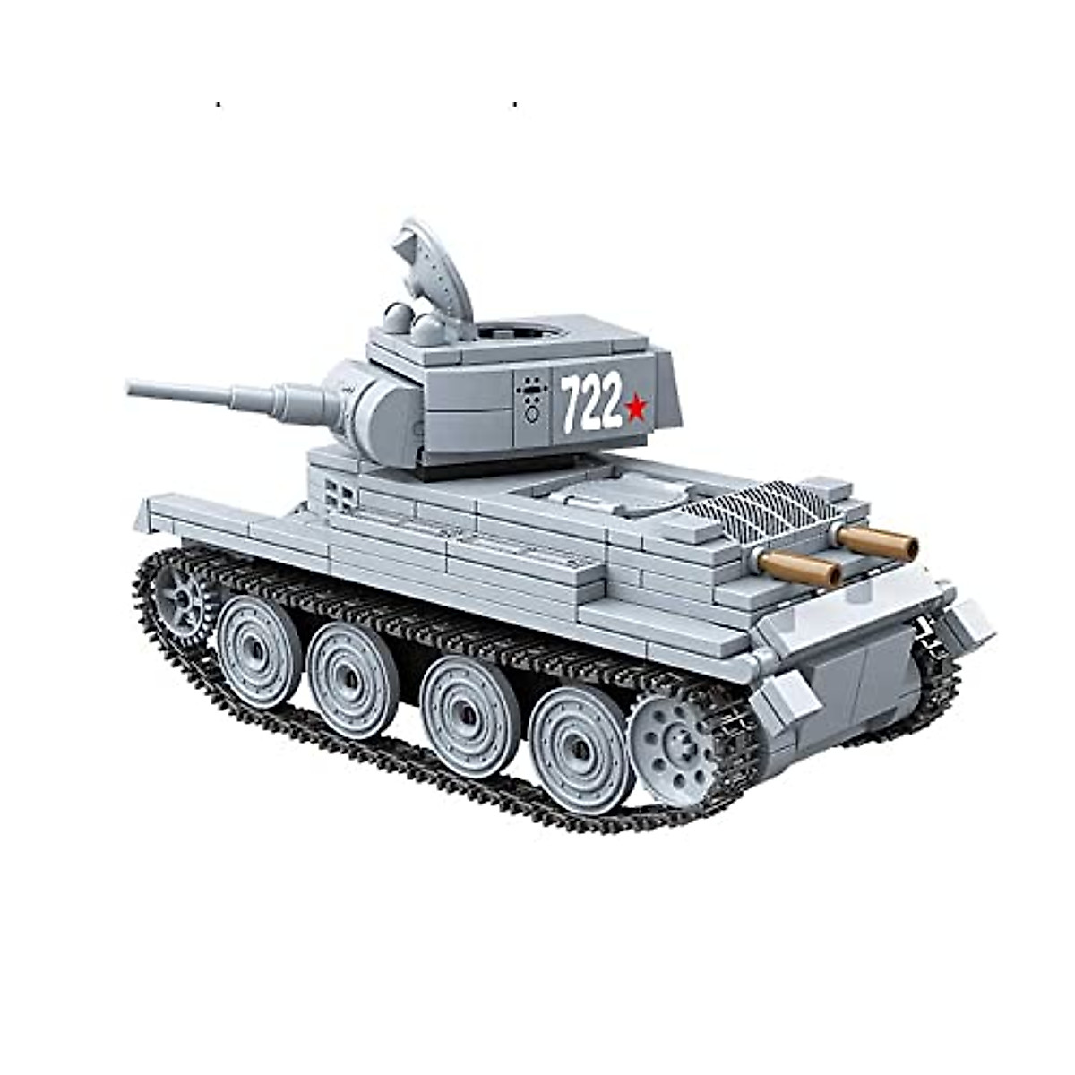 General Jim's Military Brick Building Set - WW2 Russian BT-7 Cavalry Army Tank Building Blocks Model Kit for Military, History Enthusiast, Teens and Adults