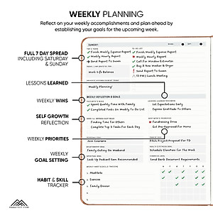 2024 Planner 8.5 x 11 Pro Max - Undated Productivity & Business Planner - Monthly Planner 2024 & Daily Planner 2024-2025 - Pink - A4 - Productivity Store