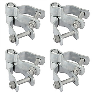 4 Sets Chain Link Fence Gate Post Hinge,Male and Female Hinge,Max Load 220lb