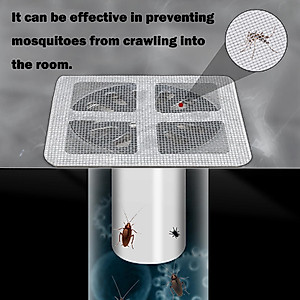 BOYYOEE Disposable Drain Hair Catcher Shower Drain Cover Hair Catcher,Shower Drain Mesh Stickers for Human and Pet Hair for Bathroom Laundry Bathtub Kitchen Sink(4"" X 4""，30 PCS Pack) (50)