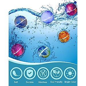 Reusable Water Bombs[2024 NEWdesign]Magnetic Water Balloons Quick Fill Self Sealing Summer Water Balls Outdoor Games Toys Activities for Kids/Teens/Boys/Girls/Pool/Backyard Fun