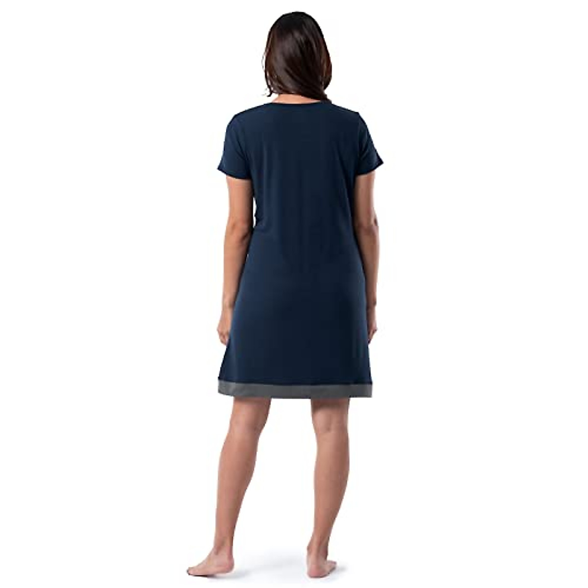 Fruit of the Loom Women's Plus Size Super Soft and Breathable Sleep Shirt, Midnight Blue, 5X