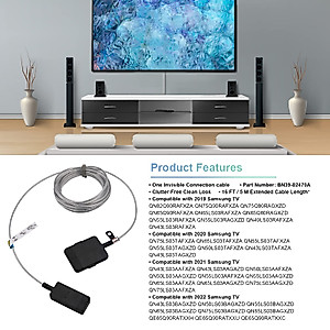 BN39-02470A for Samsung One Connect Cable QN43LS03RAF QN43LS03TAF QN49LS03RAF QN50LS03TAF QN55LS03RAF QN55LS03TAF QN65LS03RAF QN65LS03TAF QN65Q90RAF QN75LS03TAF One Connect Cable for Samsung TV 16FT
