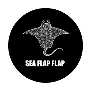 Funny Animals Of The World Meme Sea Flap Flap Manta Ray PopSockets PopGrip: Swappable Grip for Phones & Tablets