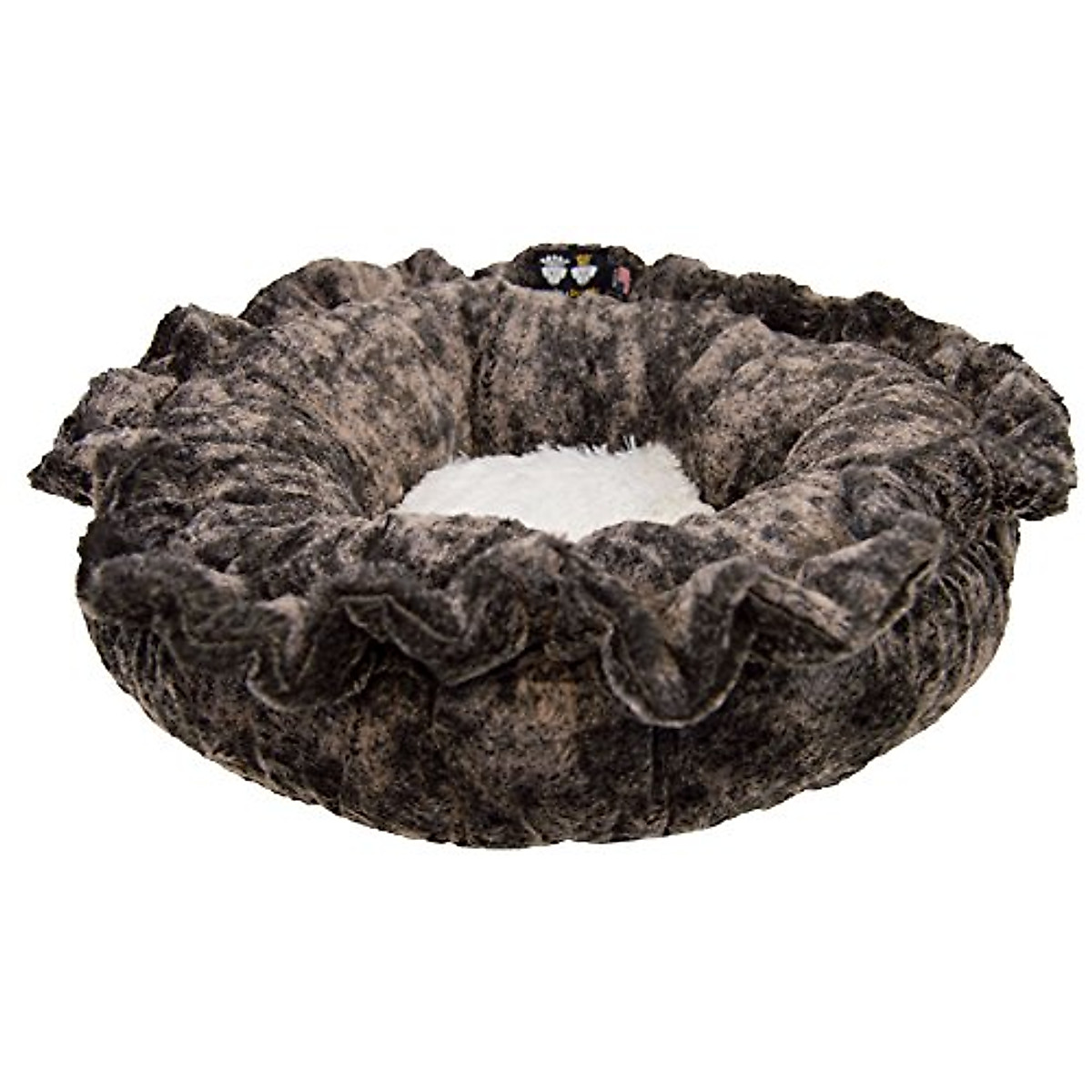 Bessie and Barnie Ultra Plush Koala/ Snow White Deluxe Luxury Shag Dog/Pet Lily Pod Bed Machine Washable