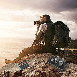 Shentec 2 Pack NB-13L 1800mAh Batteries and LED 3-Slot USB Charger Compatible with Canon NB-13L and Canon PowerShot G5X G7X G9X, G7 X Mark II, G9 X Mark II, SX720 HS, SX730 HS, SX620 HS Camera