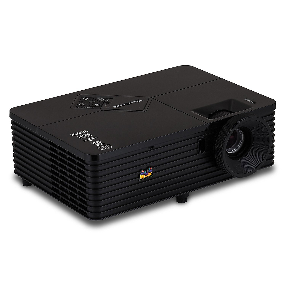 ViewSonic PJD6345 XGA 1024x768 DLP Projector with LAN Control, Wired and Wireless LAN Display (Black)