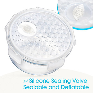 NUTRIUPS 0.9L/30 Oz Glass Food Storage Container, Small Food Storage Container with Leakproof Airtight Lids, Meal Prep Containters -Microwave Safe & Oven Safe (NOT THE LIDS)-Round