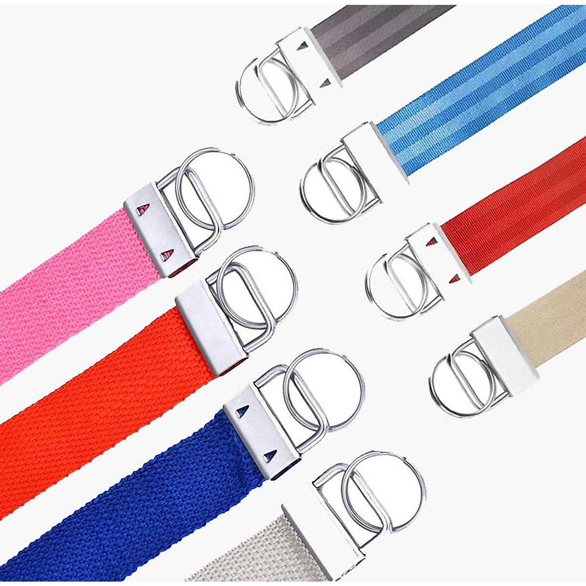 LANIAKEA 100pcs 1 Inch Key Fob Hardware with Key Rings, Silver Wristlet Key Fob for Keychains Making, Key Lanyard Install