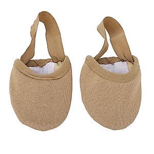 Dance Shoe Half Sole Dance Footwear Ballet Slipper for Dance Practice, Half Sole Dance Sneakers for Dance Academy(L-Color)