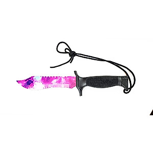 Falcon 12" Tactical Fixed Blade Outdoor Machete, Pattern Fixed Blade. Camping Knife. For Outdoor Camping and Hunting -Cut Branches, Ropes (Galaxy Purple)