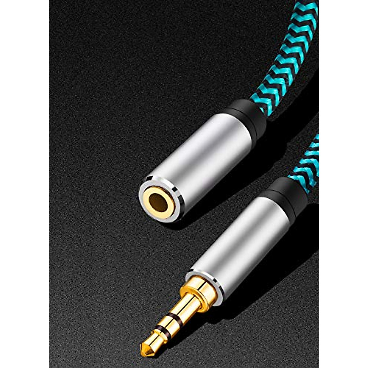Hftywy AUX Extension Cable 20FT 3.5mm Male to Female Stereo Audio Extension Cable Headphone Extension Cable Compatible for iPhone, iPad, Smartphones, Tablets, Media Players
