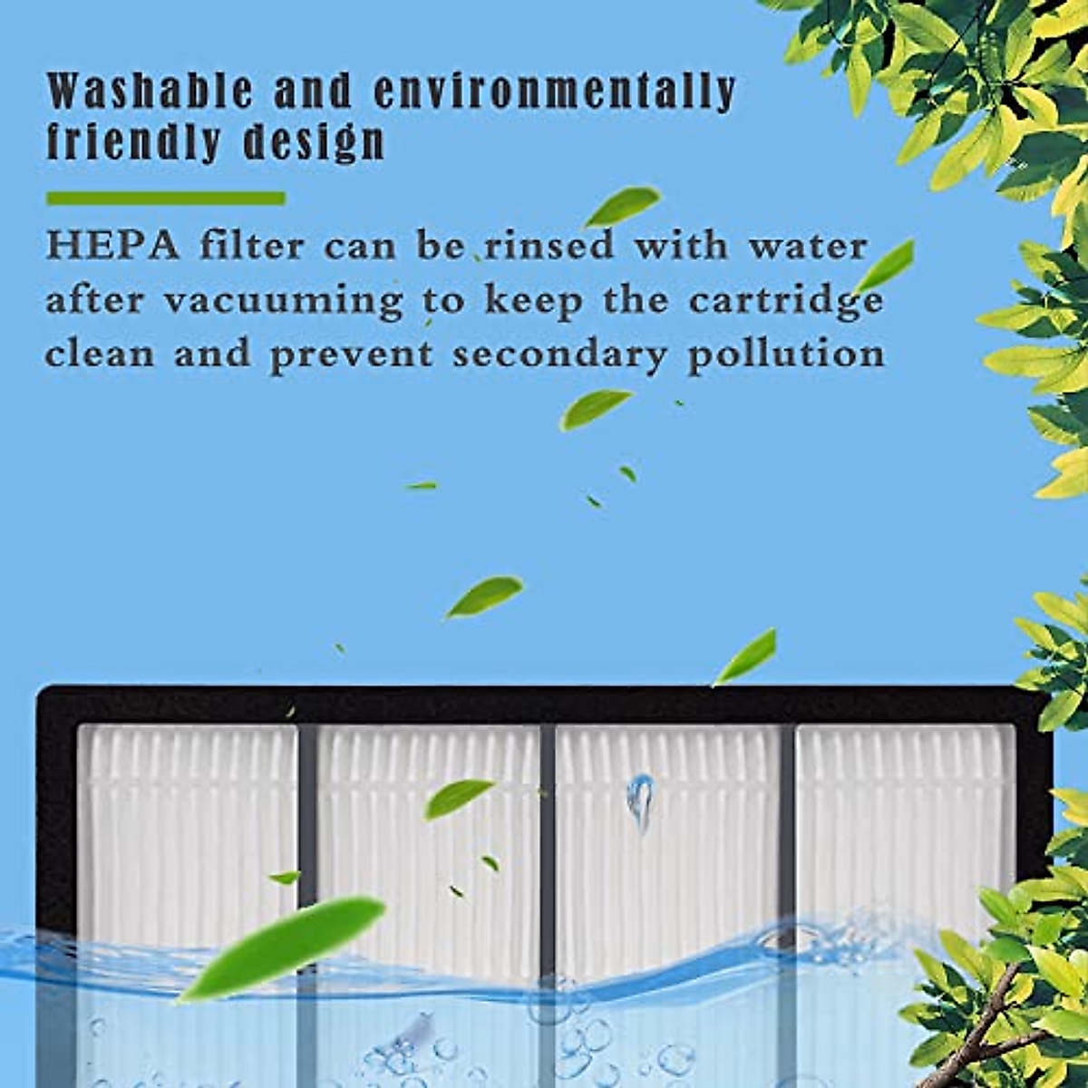 Replacement Parts and Accessories Compatible with iRobot Roomba s9 (9150) s9+s9 Plus (9550) Series Vacuum Cleaner 1 Pair Faceted Rubber Brush, 4 Filters, 4 Side Brushes, 4 Dust Bags