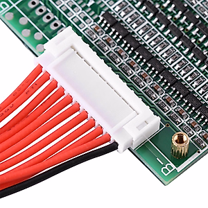 Akozon Protection Board 35A 36V 10S BMS PCB Protection Board with Balance and Heat Dink for 18650 Li-ion Battery Cell