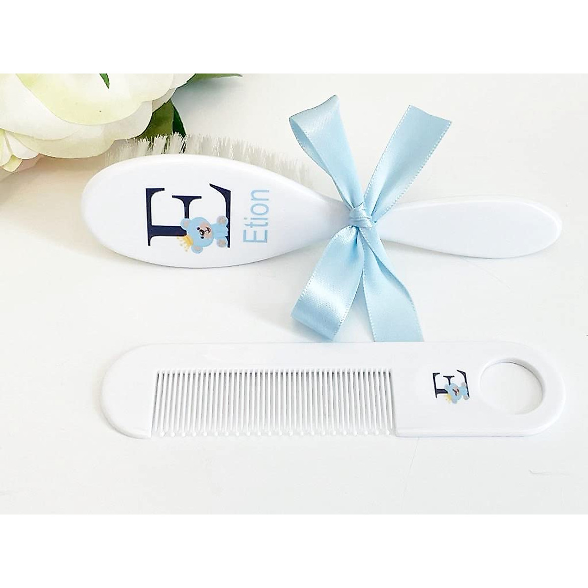 Personalized Baby Gift - Baby Brush and Comb Set, Suitable for Ages 0-3 Years, New Baby Gift, Baby Boy Gift