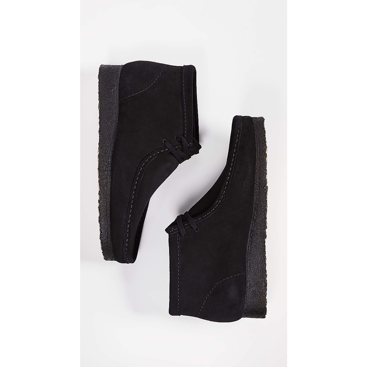 Clarks Men's Wallabee Boot Chukka, Black Suede, 070 M US