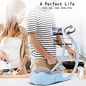 AIMI Neck Pillow Phone Holder, Cell Phone Holder, Suitable for Home,Travel, Outdoor,Comfort, Stability, Durability, Support Phone and ipad (Blue)