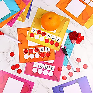 gyepin 152 Pack Phonemic Awareness Supplies Includes 50 Sound Box Mats,100 Pcs Plastic Chips,2 Pcs Markers-Teach Students to Map Sound Patterns Phonics Study Reading for School Office Home (Square)