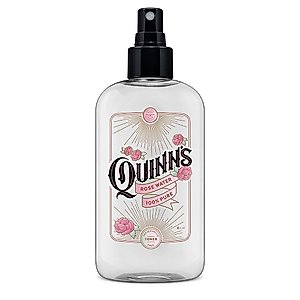 Quinn’s Rose Water - Hydrating Facial Toner Spray, Rosewater for Hair, Skin & Face Mist, 8 Ounce