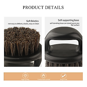 2 Pieces Barber Brush and Barber Comb Set, with Barber Blade Cleaning Brush Beard Brush Hair Cutting Comb, for Men Women Beauty Salons Home Use – Gold