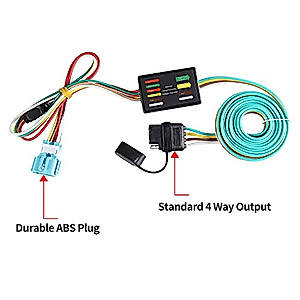 Oyviny 56008 4 Way Trailer Wiring Harness for 2007-2012 Acura RDX/2010-2011 Honda Accord Crosstour, Factory Tow Package Required