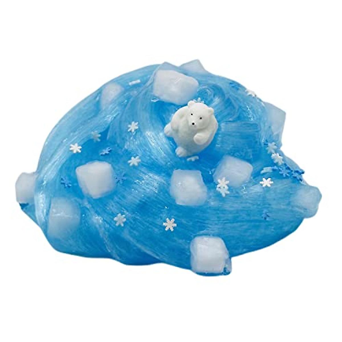 2 Pack Kit Jelly Cube Crunchy Slime Ocean Blue and Red Jelly Cube Slime.Snowflake Polar Bear, Watermelon for Gift Bags.Stress Relief Toys,Christmas Stocking fillers for Girls and Boys