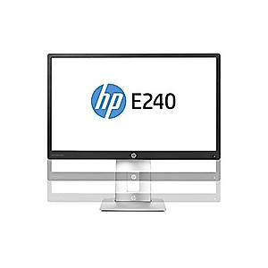 HP M1N99AA#ABA EliteDisplay E240 23.8'' 1080p Full HD LED-Backlit LCD Monitor, Black/Silver (Renewed)